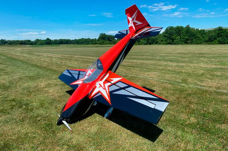 AJ Aircraft 74" Slick 540 ARF - red AJ0009R, Model Shop Leeds